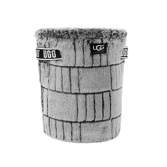 UGG | Bath | Ugg Iceberg Faux Fur Textured Wastebasket In Charcoal ...